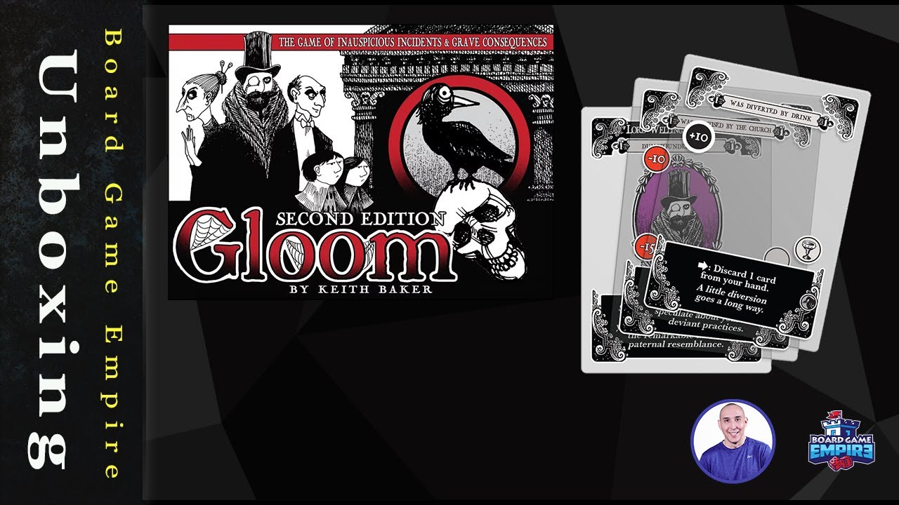 Gloom Second Edition Unboxing - Atlas Games - YouTube