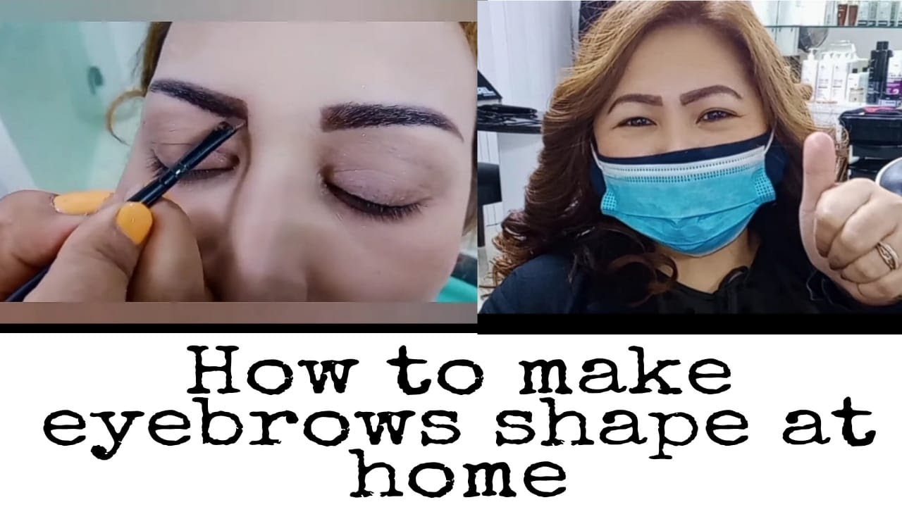 How to make eyebrows shape ?! Apne eyebrow ko color kaise kare ! Sab se easy tarika eyebrow ko ...