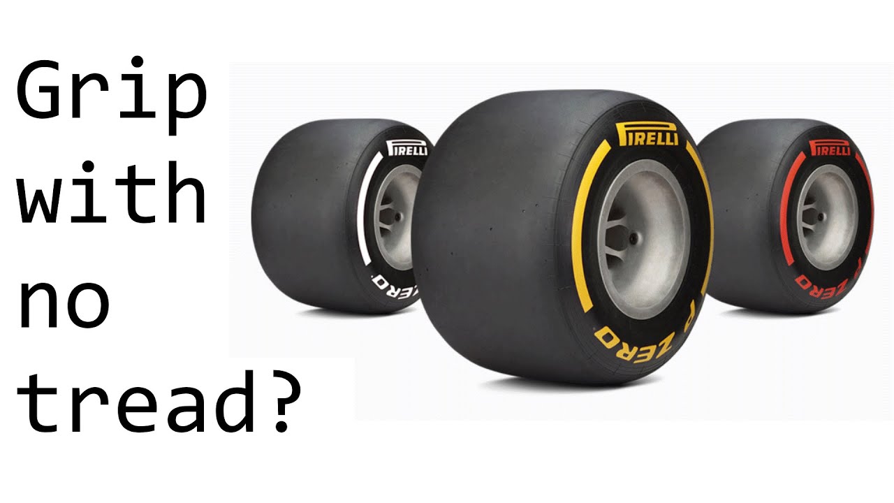 How can Formula 1 tires get grip with no tread - YouTube