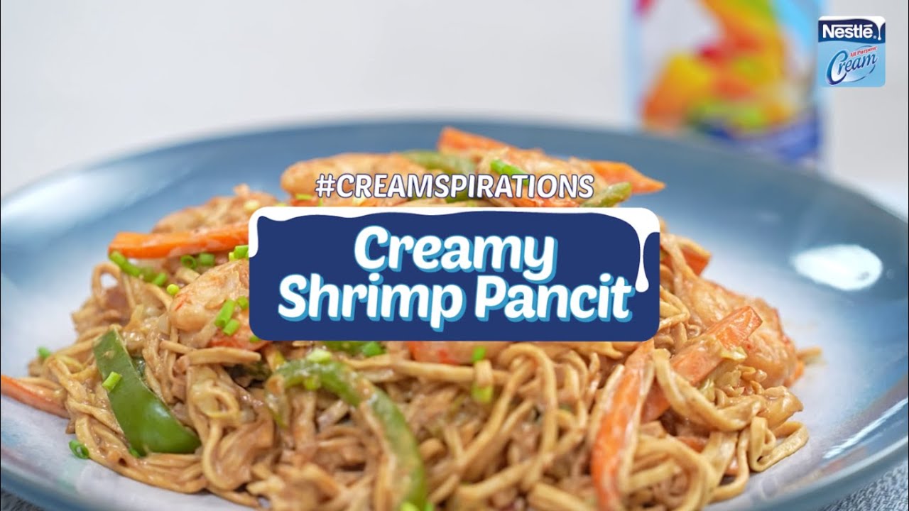 Creamy Shrimp Pancit - YouTube