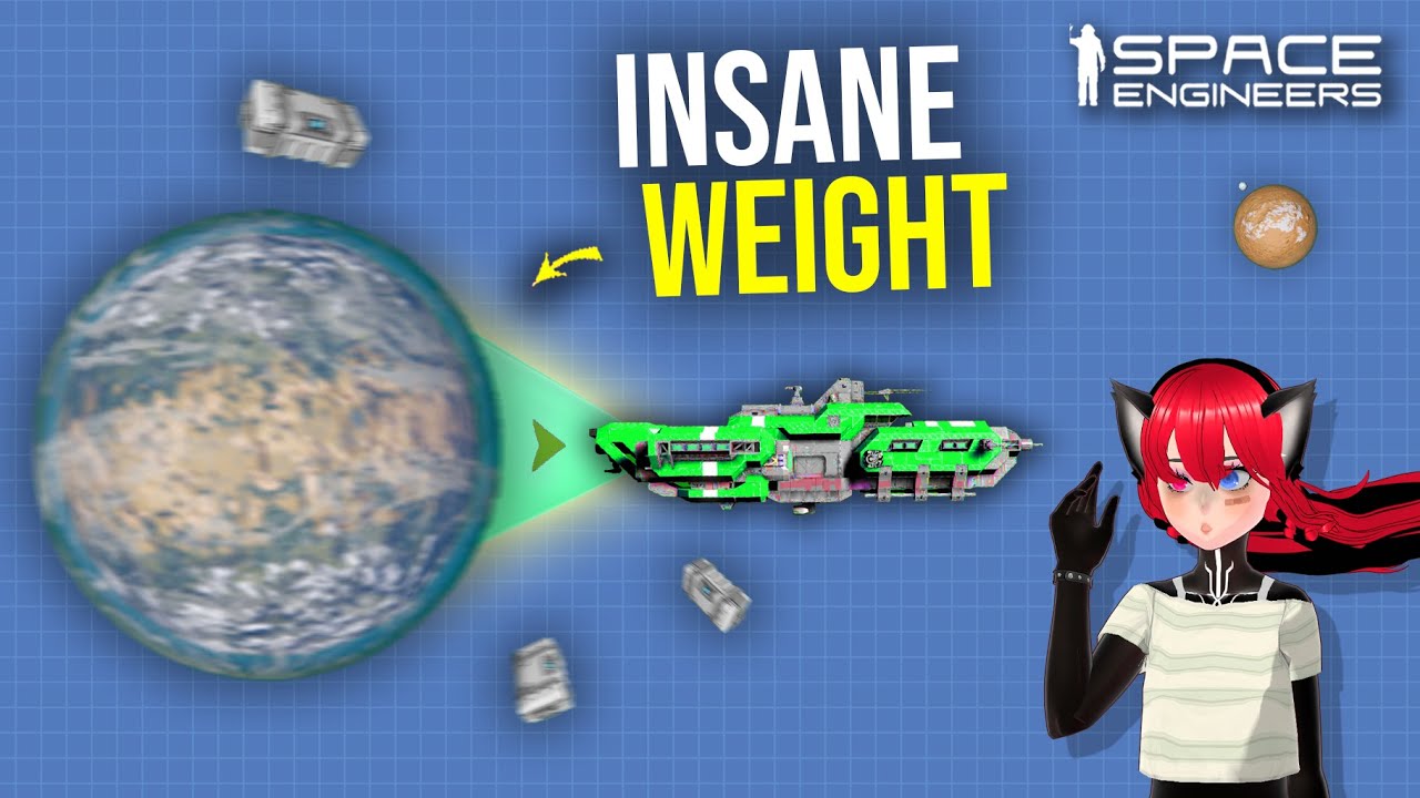 This Trick Allows Ship to Tow Unlimited Cargo Weight, Space Engineers ...