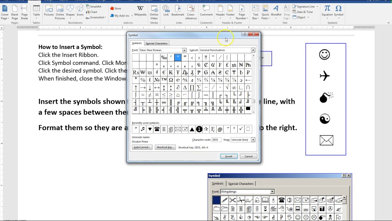 02 33 symbols 1 - YouTube