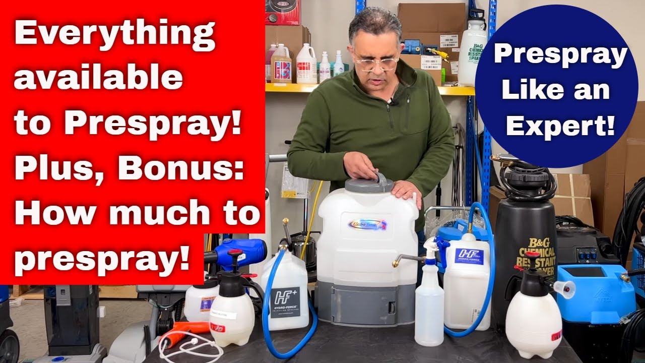 What are the different kinds of sprayers available to prespray | Hydroforce | Pump-up | 2022 ...