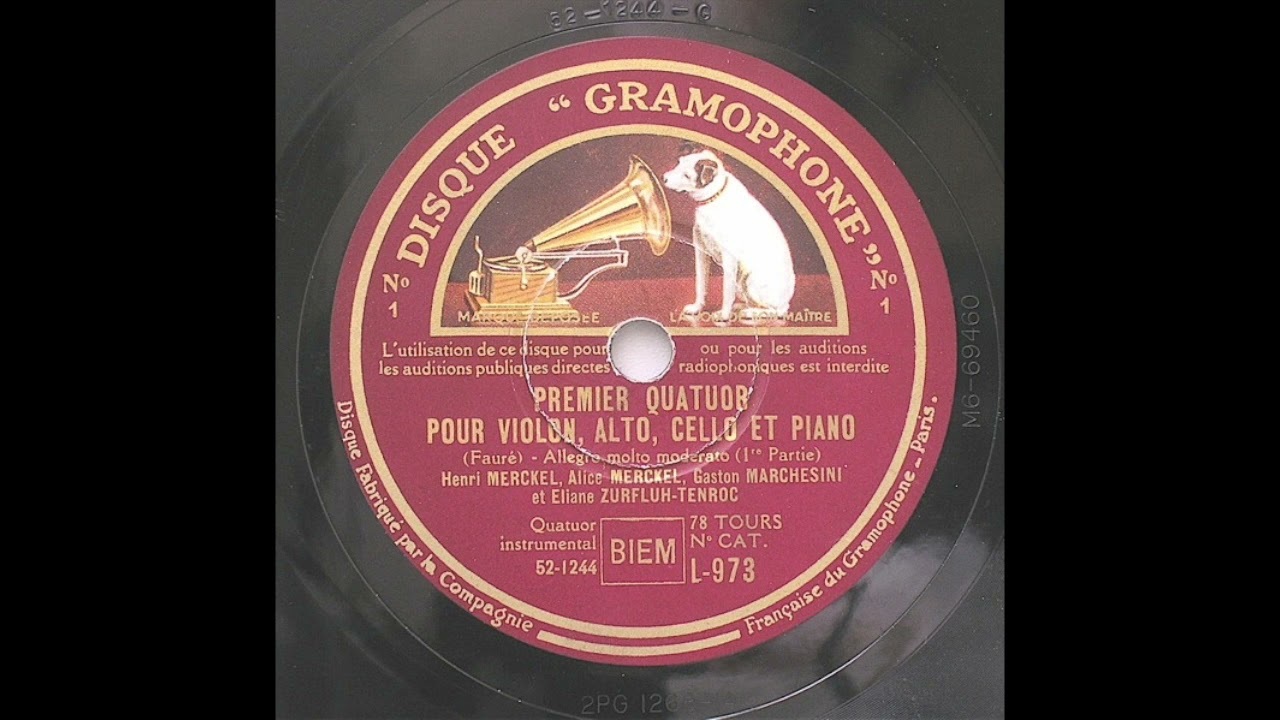 Fauré Piano Quartet No.1 Op.15 with Eliane Zurfluh-Tenroc & Merckel ...