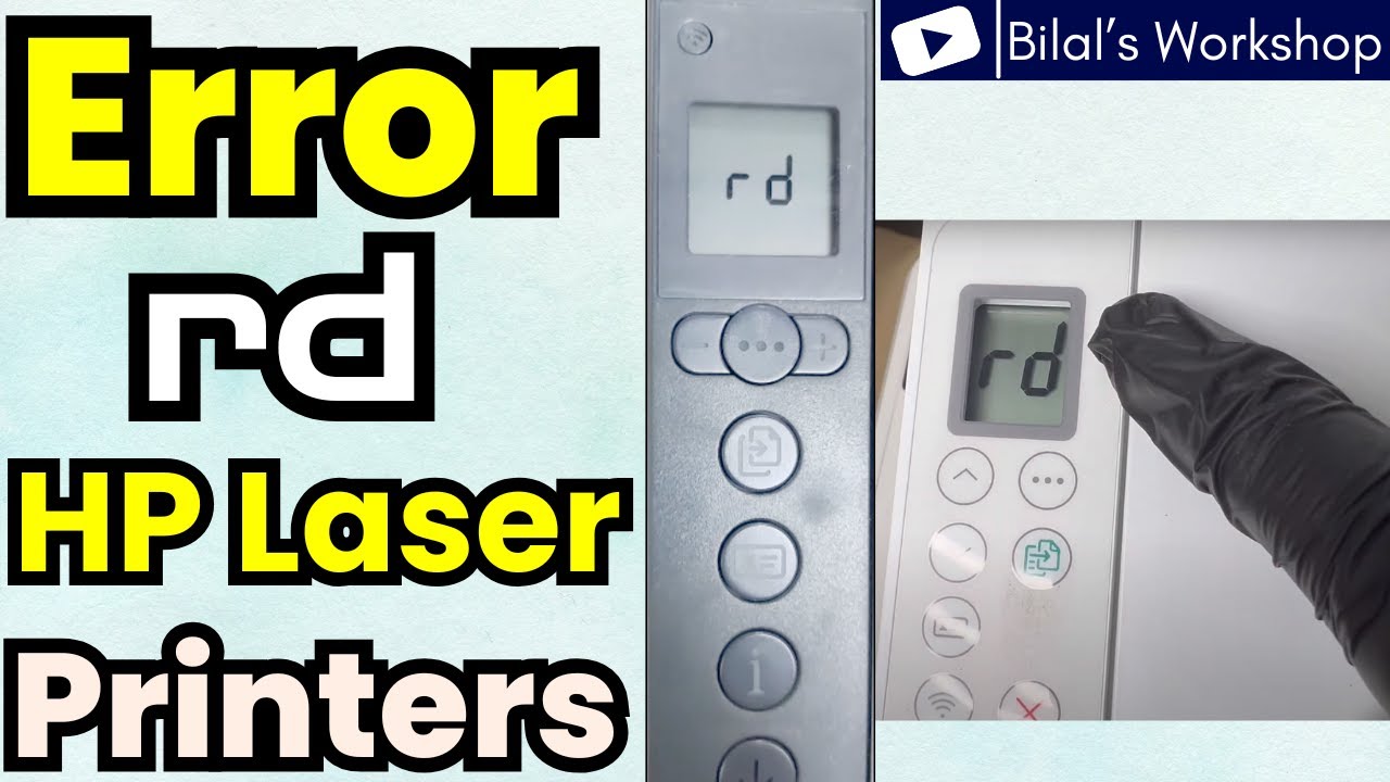 How to Fix Error "rd" HP LaserJet Printer? - YouTube