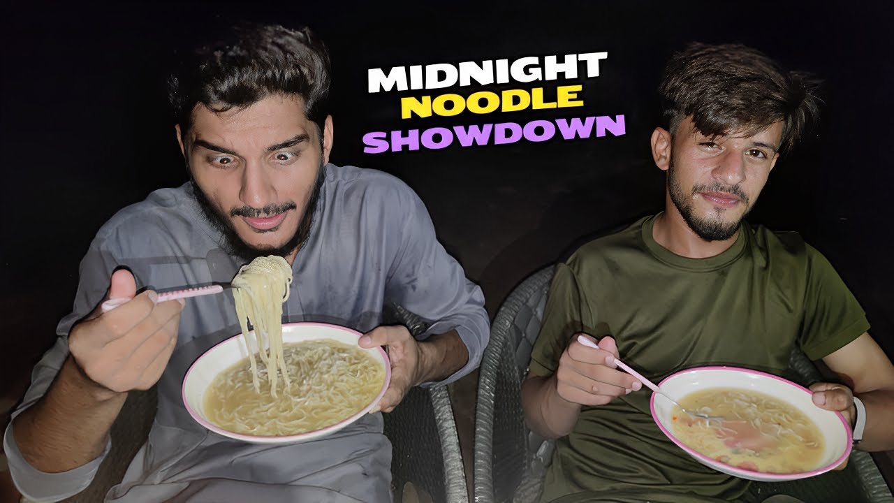 Epic Midnight Noodle Eating Challenge! 🌙💸 Winner Takes Huge Cash Prize ...