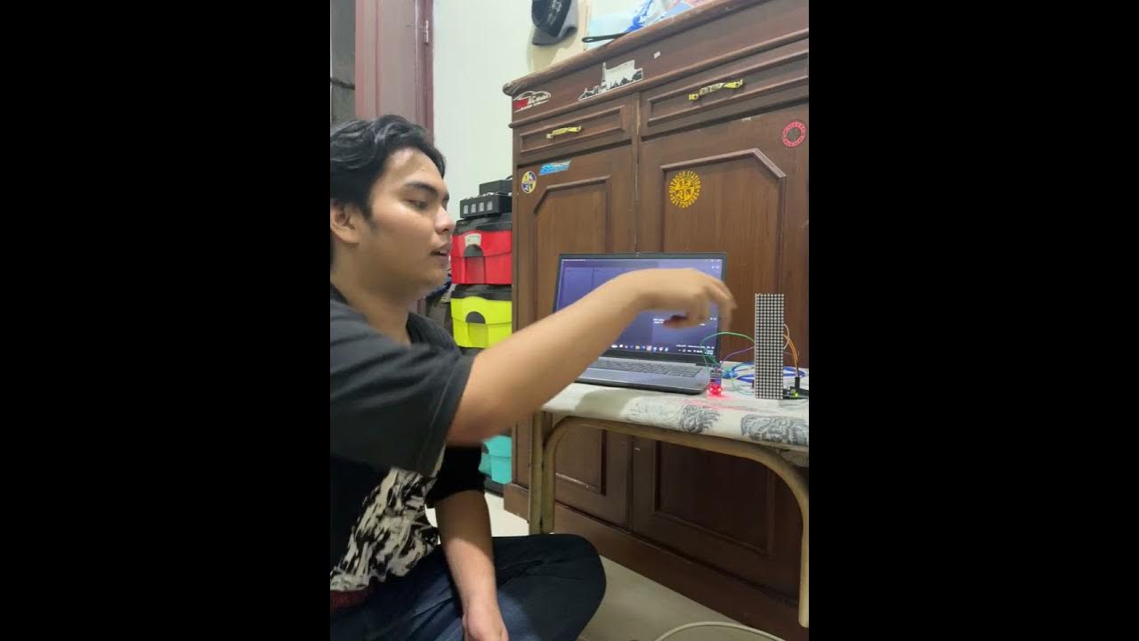 Tugas Akhir mikrokontroler menggunakan sensor LDR dan LED DOT MATRIX - YouTube