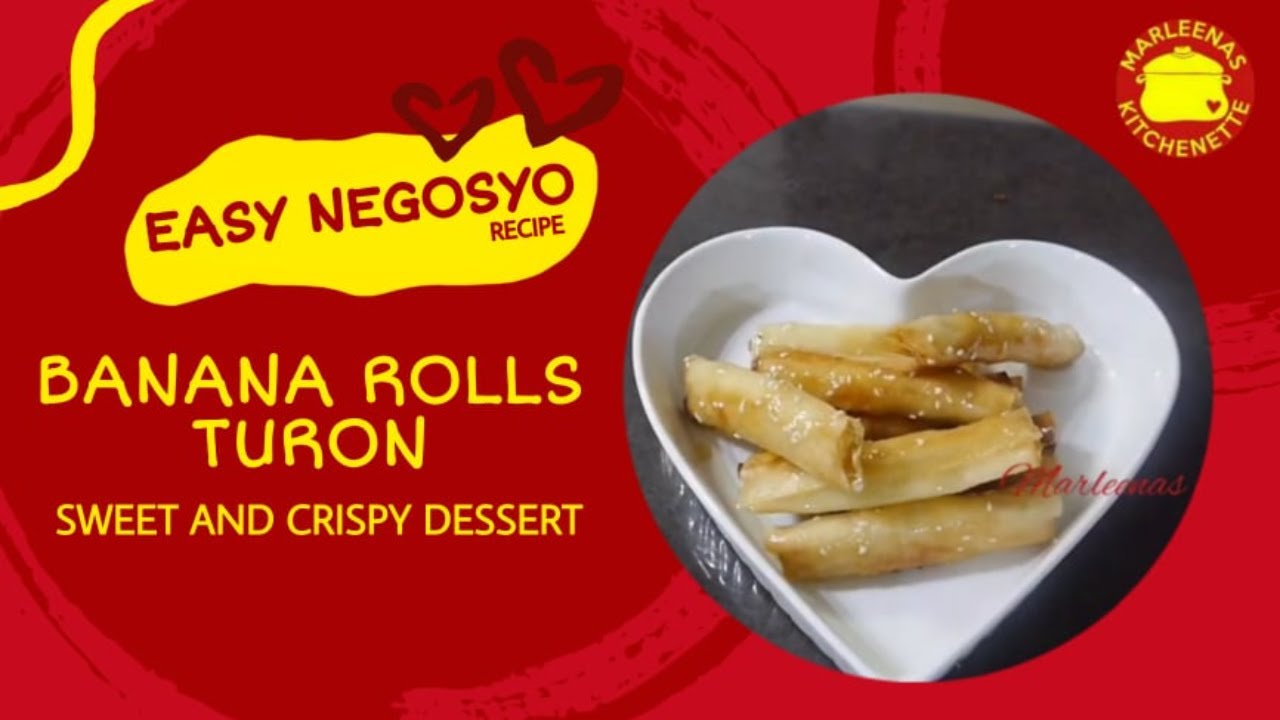 BANANA ROLLS TURON BANANA RHUM Sweet and Crispy Desserts or Snacks ...