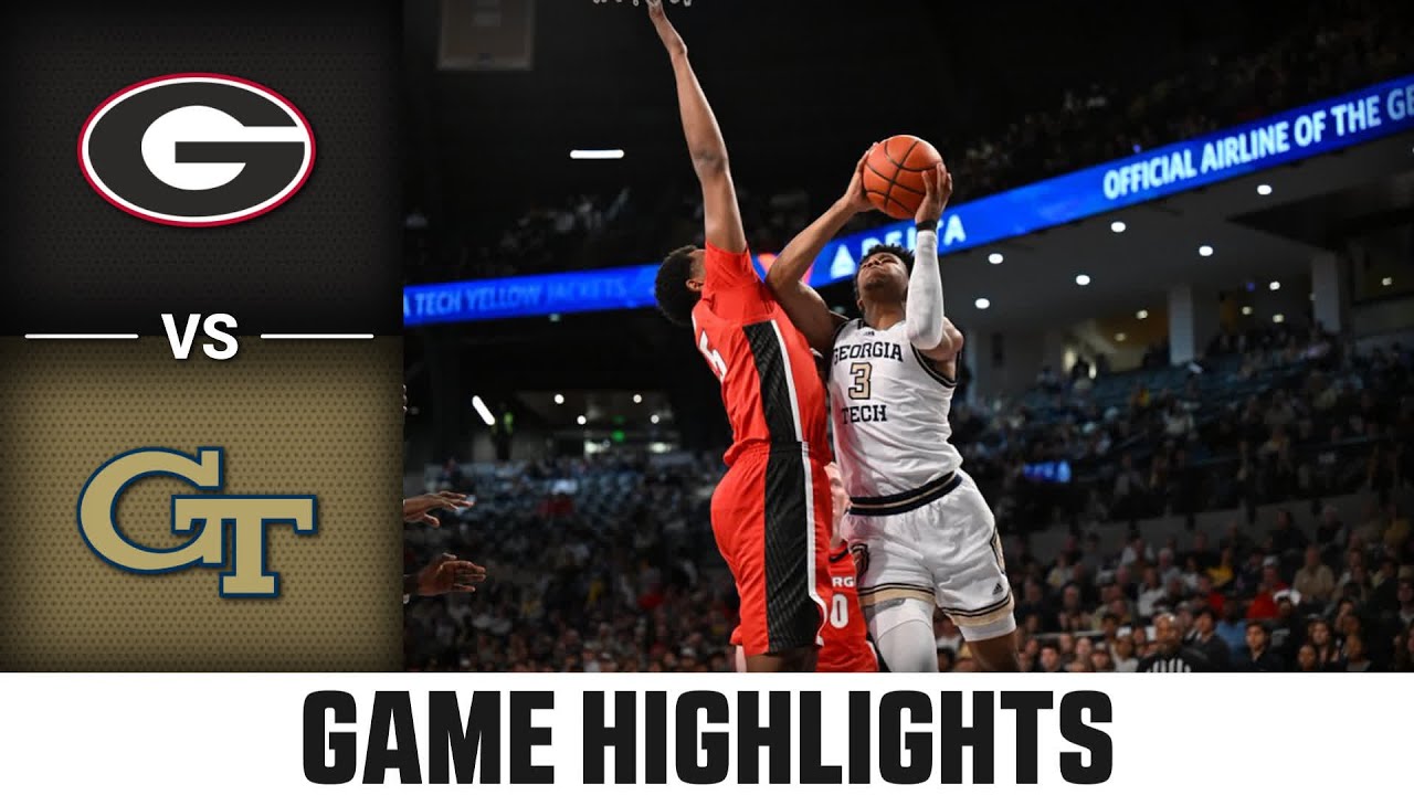 Georgia vs. Georgia Tech Game Highlights | 2024-25 ACC Men’s Basketball ...