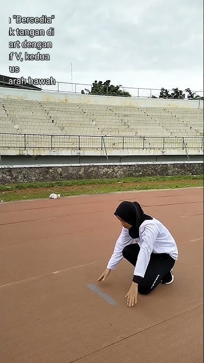 Tata cara start jongkok pada lari jarak pendek(Sprinter) - YouTube