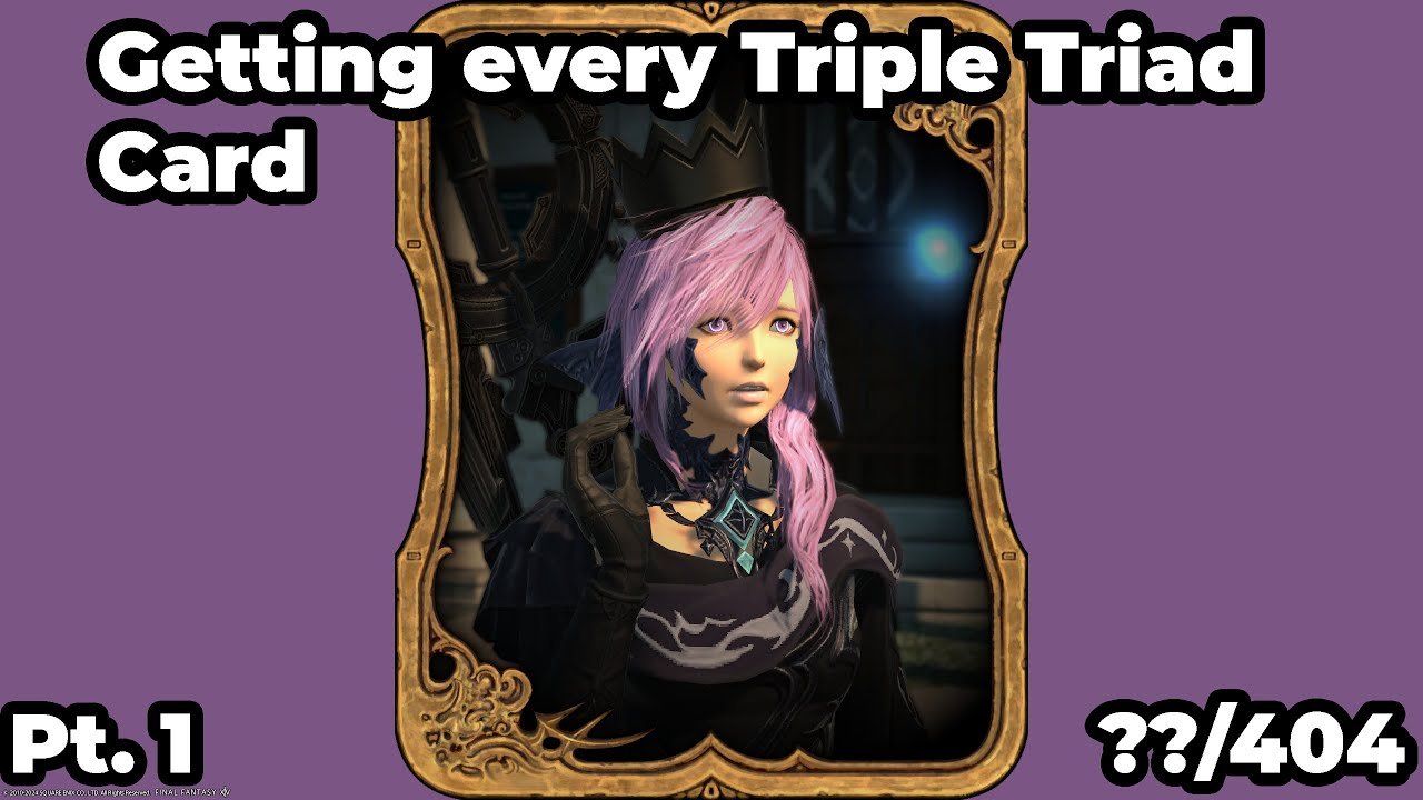 Getting ALL of the Triple Triad Cards in FFXIV Online. Ep.1 - YouTube