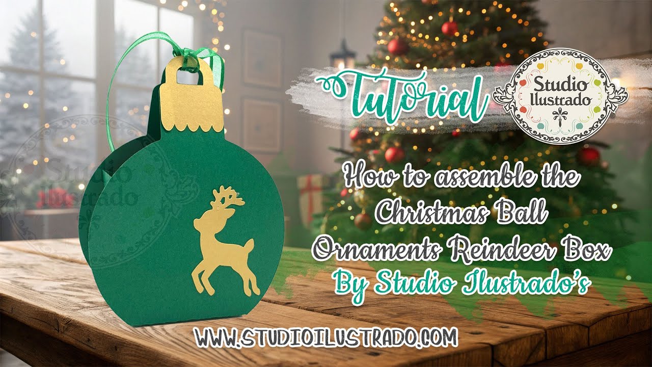 How to assemble the Christmas Ball Ornaments Reindeer Box by Studio ...