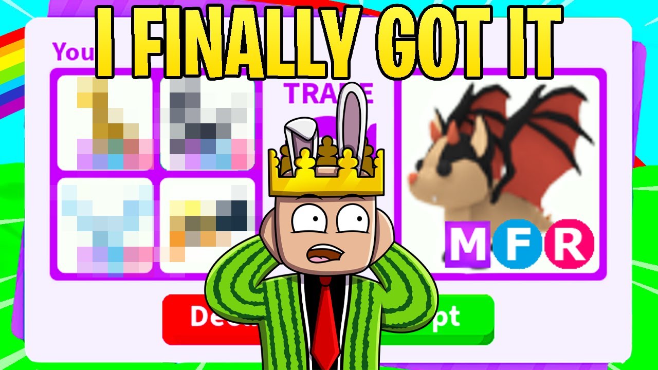 I FINALLY GOT MEGA NEON BAT DRAGON (ADOPT ME DREAM PET) - YouTube