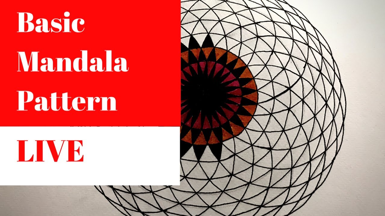 How to make basic mandala pattern - YouTube
