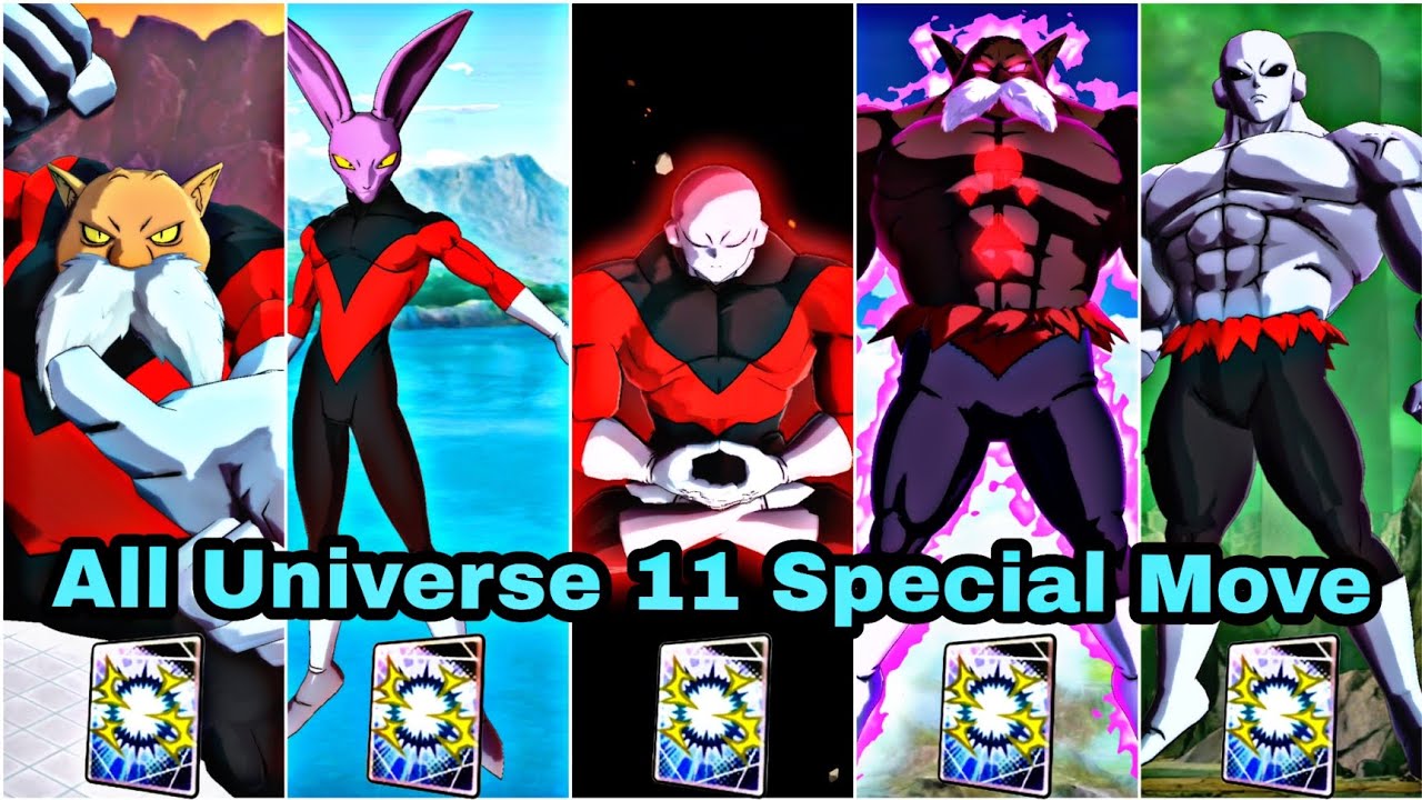 UNIVERS 11 ALL SPECIAL MOVE!!🔥 IN DRAGON BALL LEGENDS - YouTube