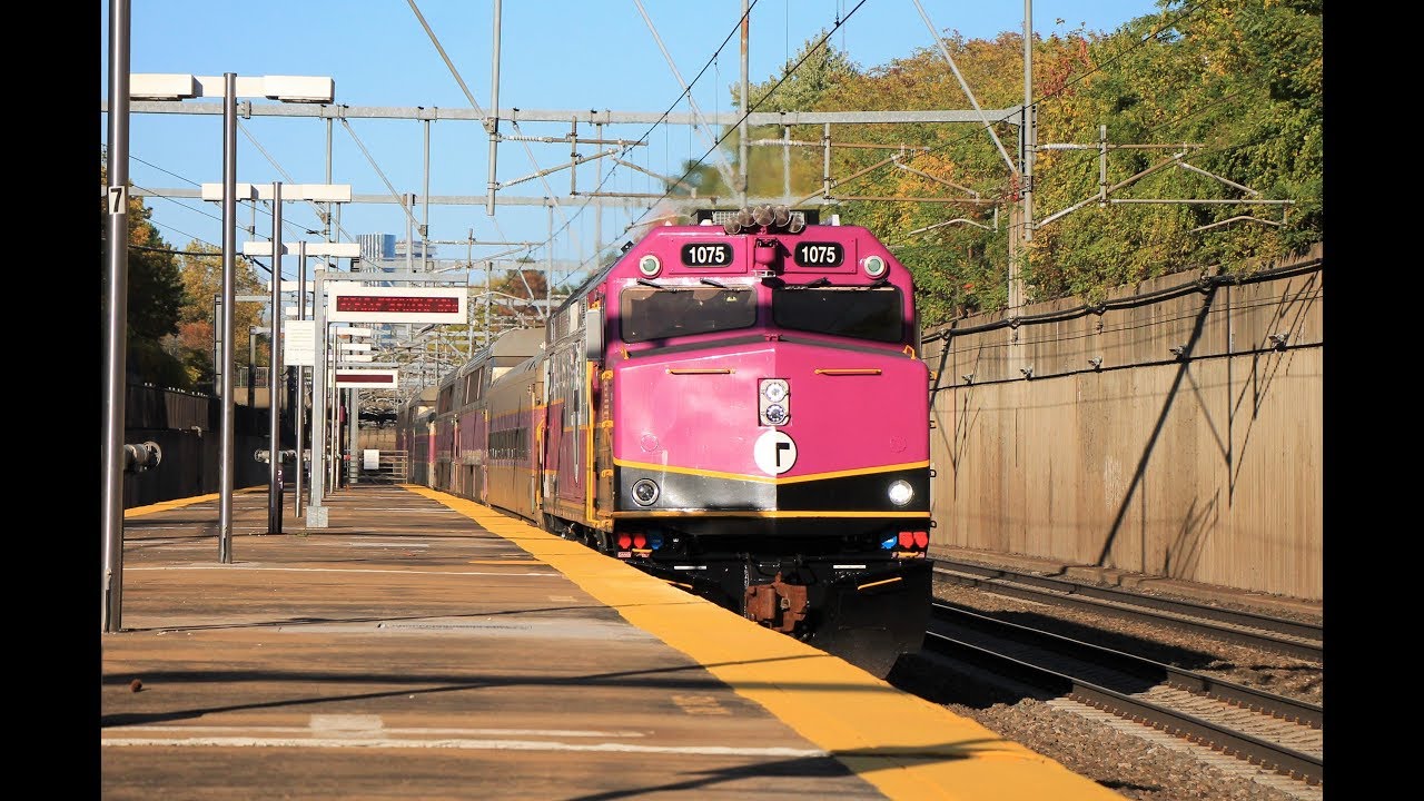 FullSend : High Speed Amtrak and Mbta Trains Ft 1075 and 1028 - YouTube