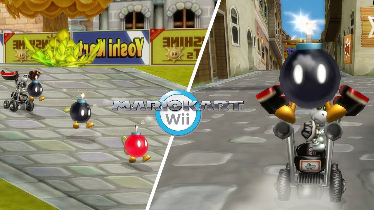 Infinite BOB-OMB in Mario Kart Wii | Dry Bones | Hack | No item limit ...