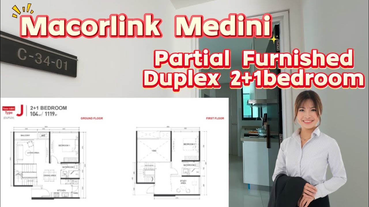 高级复式公寓 ‼️ #Medini Macrolink 2+1房 半家私单位！无需等待 Duplex 2+1bedroom 还有新加坡Tuas ...
