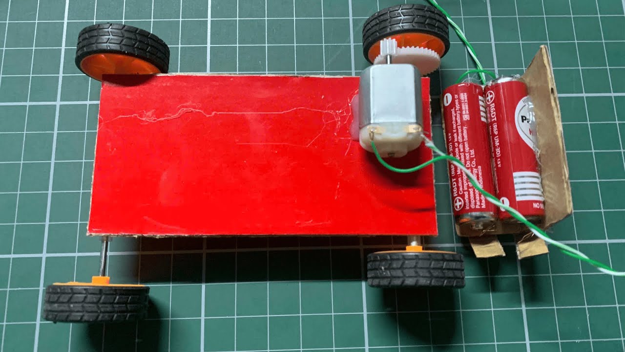 How To Make Powered Mini Motor Carton Car - DIY TOYS CAR - YouTube