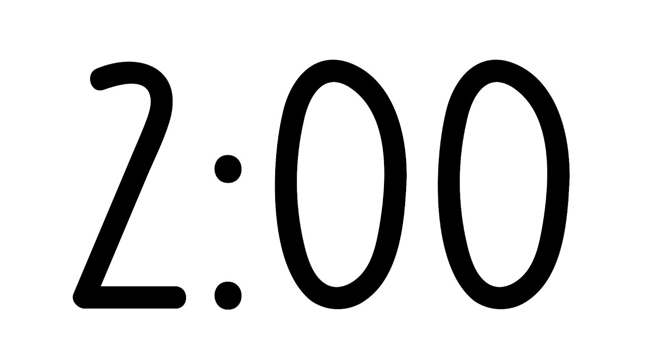 2:00 Classroom Countdown Timer - YouTube