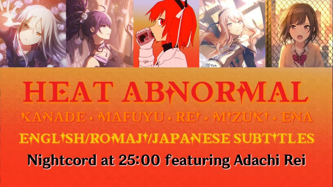 Heat Abnormal Nightcord at 25:00 with Adachi Rei Mix (English/Romaji ...