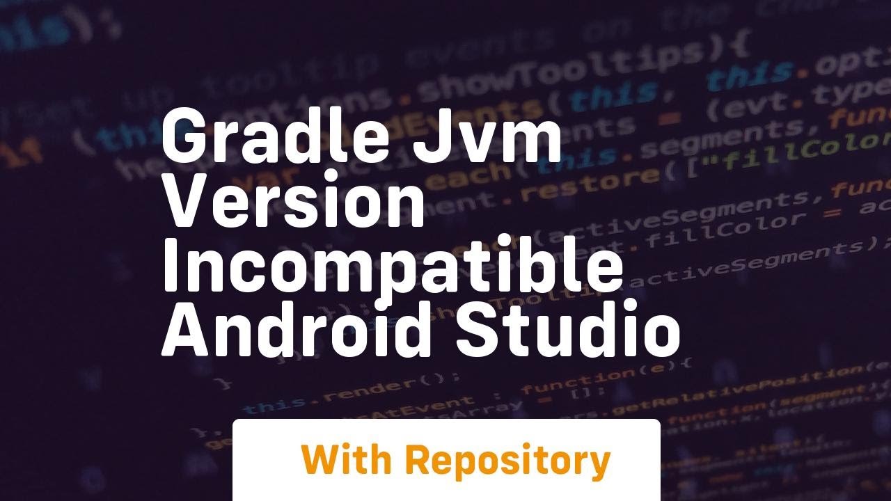 Gradle jvm version incompatible android studio - YouTube