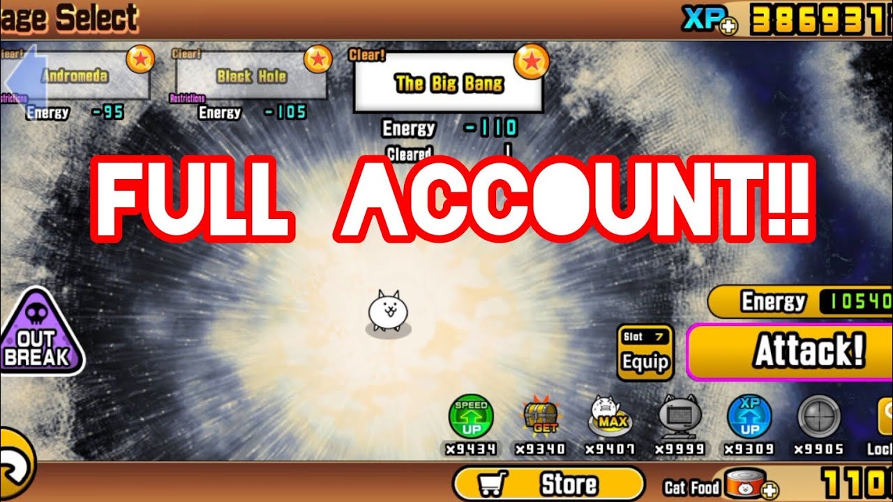 The Battle Cats New Account | Full Cat And Upgrade @sigarettetek - YouTube