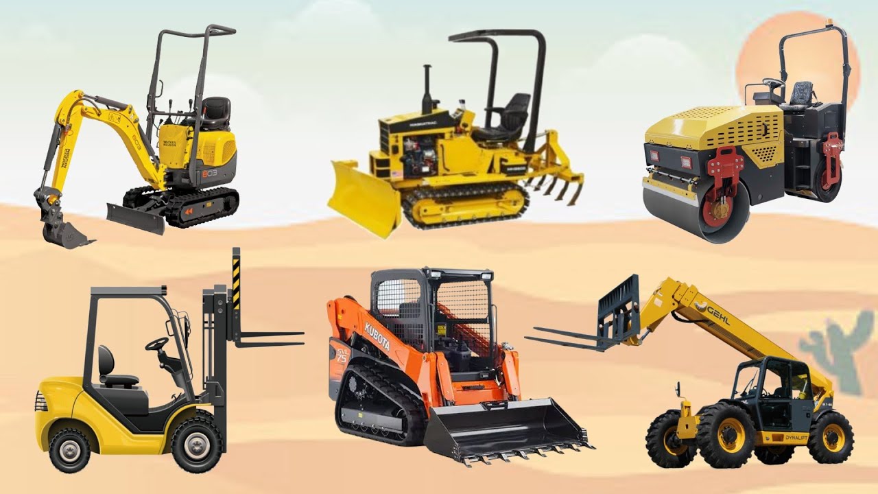 Macam macam alat berat mini: mini excavator buldoser road roller ...