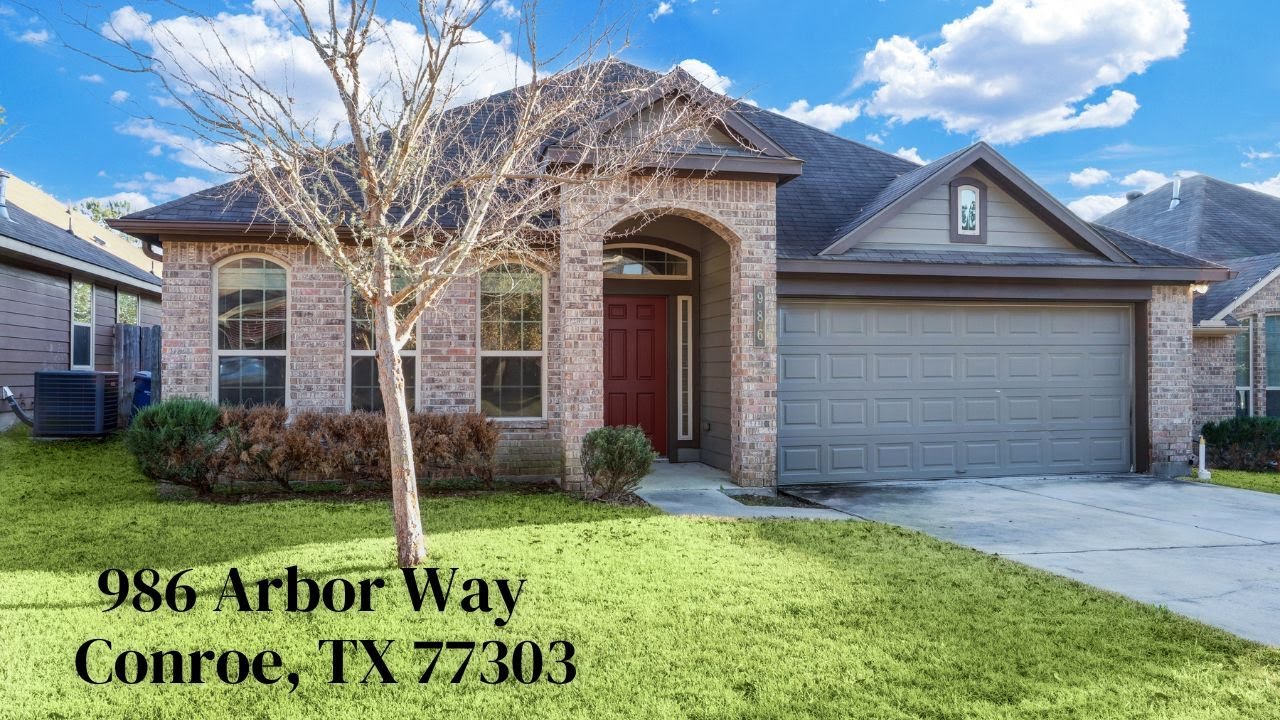 986 Arbor Way | Conroe, TX 77303 - YouTube