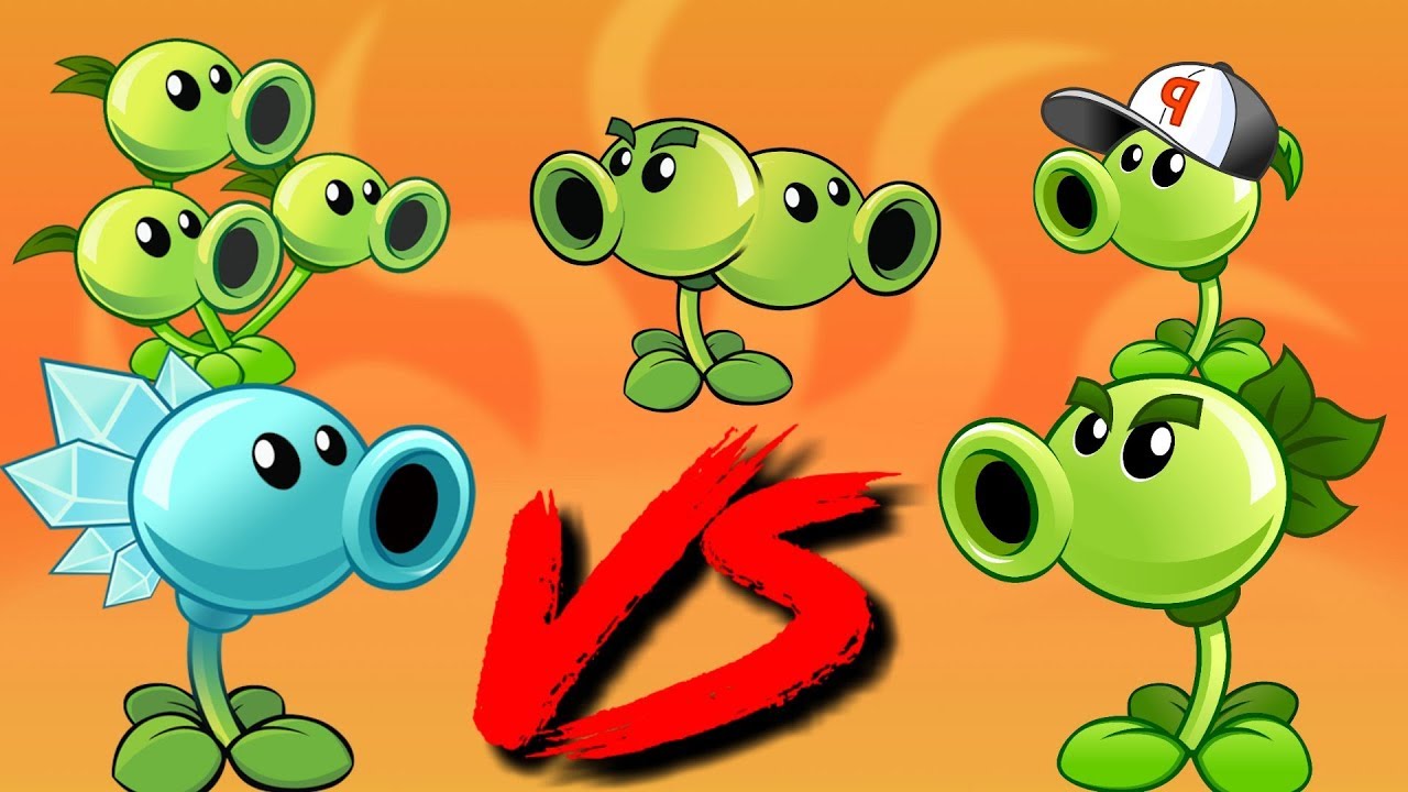 Plant Vs Zombies 2 ALL PEA MAX LEVEL - YouTube