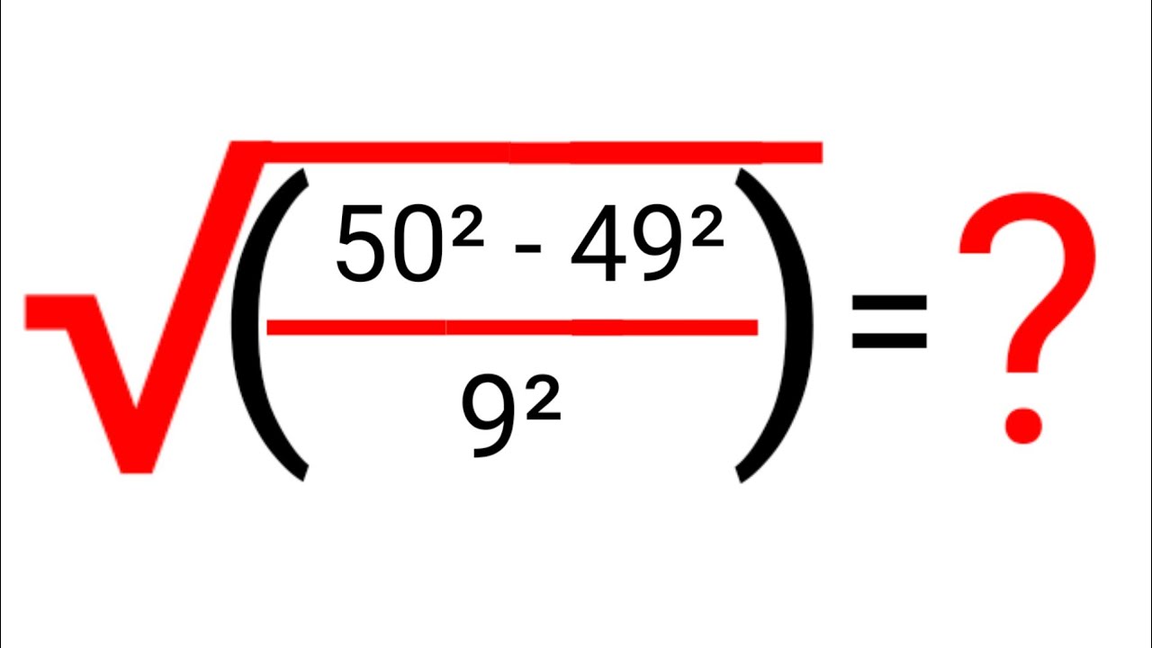Nice Square Root Math Simplification Problem - YouTube