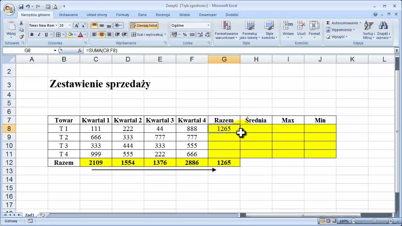 Excel: Najprostsze funkcje - YouTube