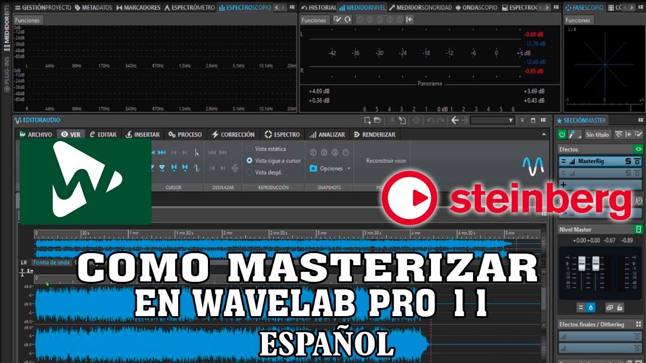 Como Masterizar en WaveLab Pro 11 - Español - YouTube