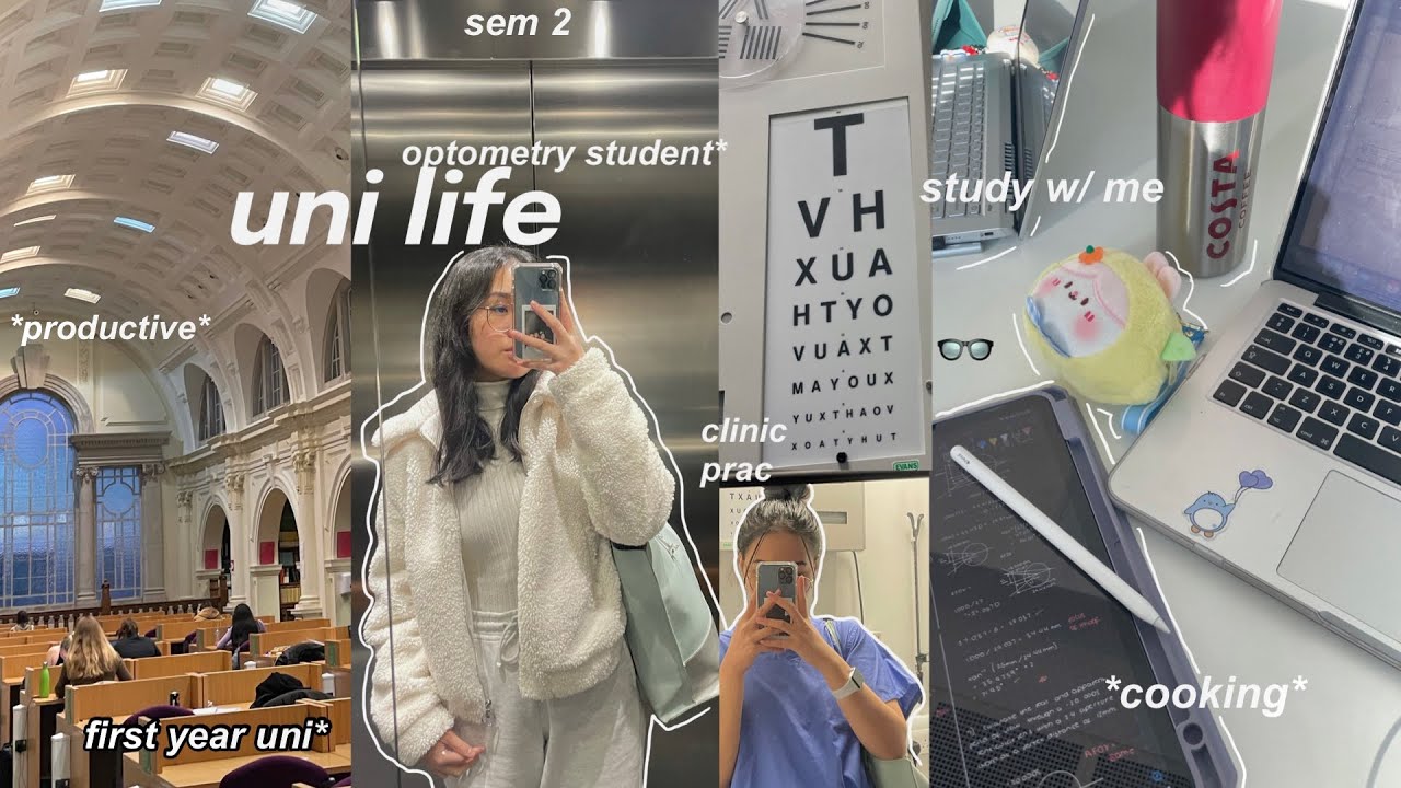 UNI LIFE productive week back in uni as an optom student, first year ...