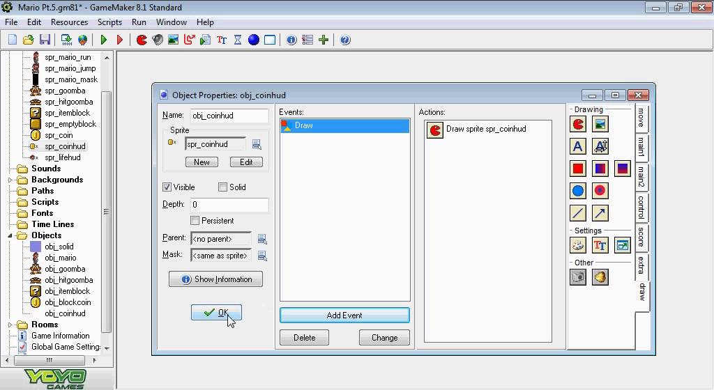 GameMaker Mario Tutorial - Part 5 - YouTube