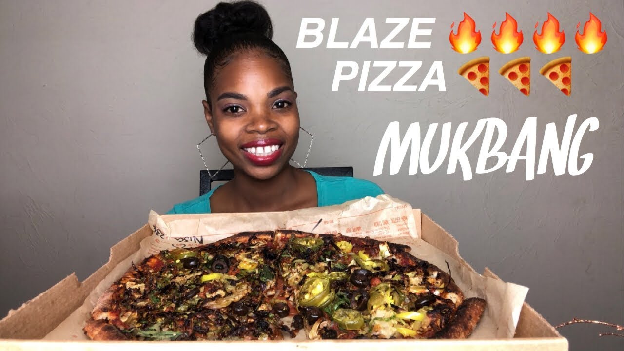 BLAZE PIZZA|MUKBANG|EATING SHOW!!!! - YouTube