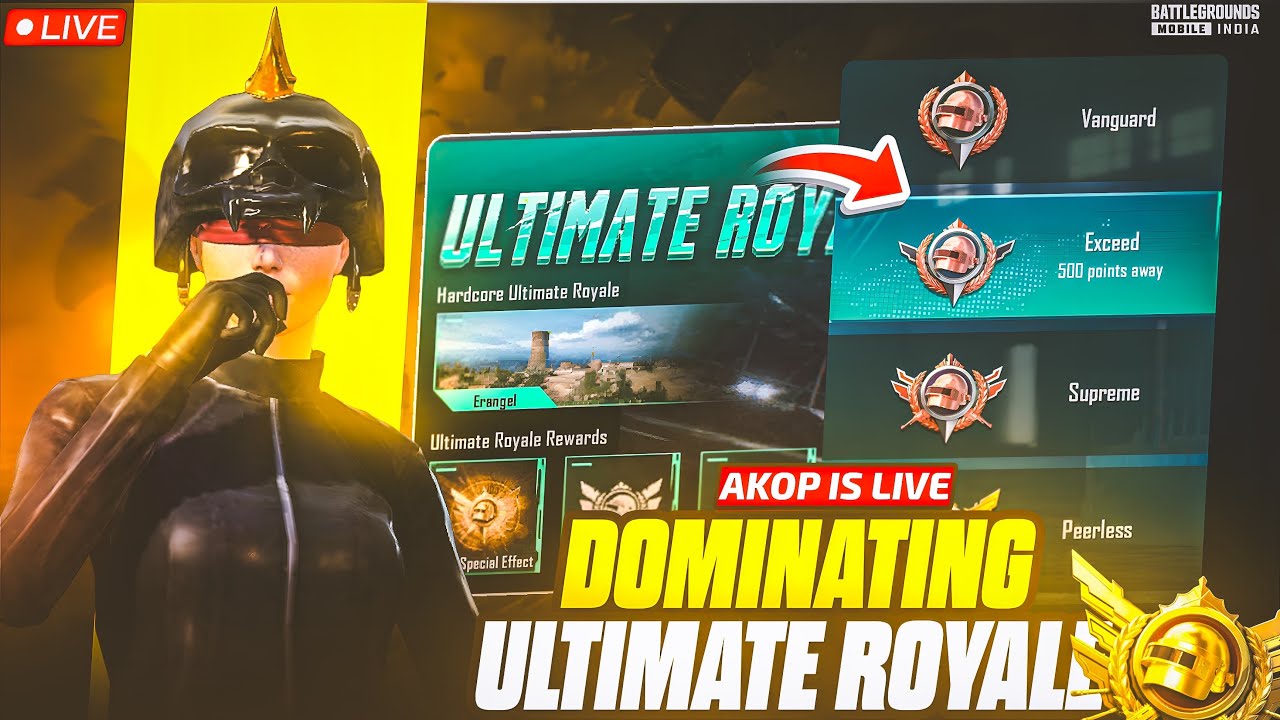 CLASSIC RANK PUSH & ULTIMATE ROYALE | FULL DOMINATION | AKOP67 IS LIVE ...