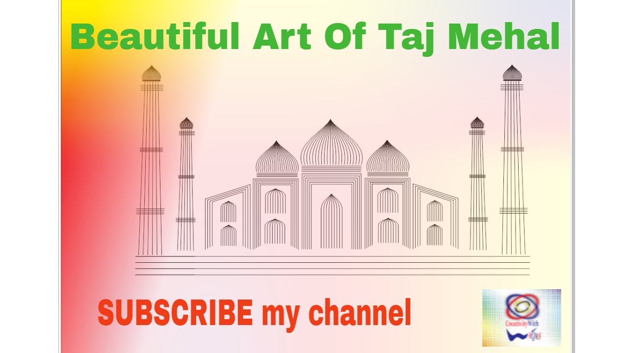 Art of Taj Mahel in CorelDraw X7 / CreativityWithWaqas / blend and ...