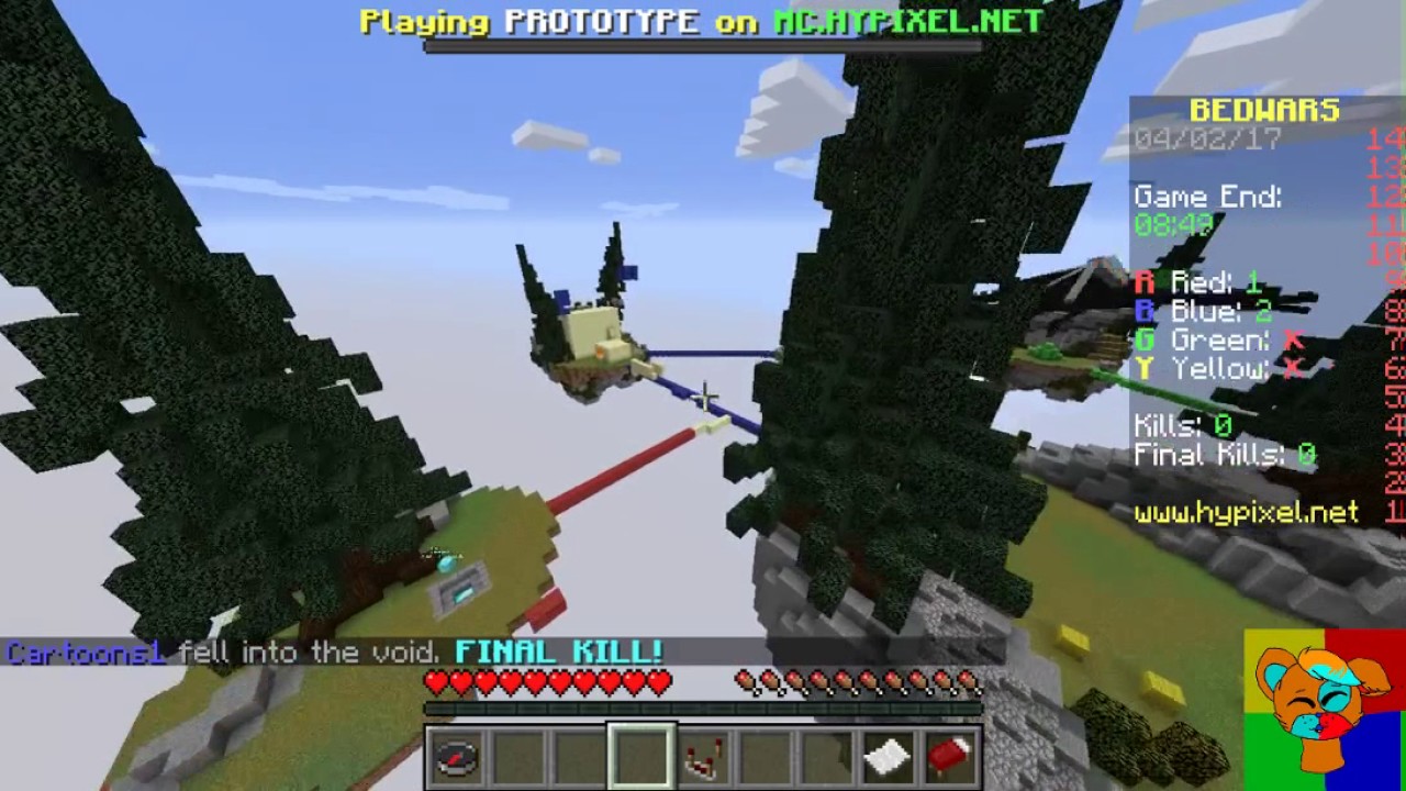 MineCraft Bedwars 1st time (OP Base) - YouTube