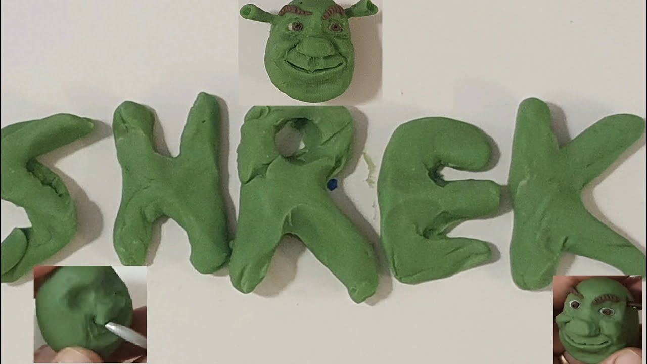 I made Shrek from plasticine. - YouTube