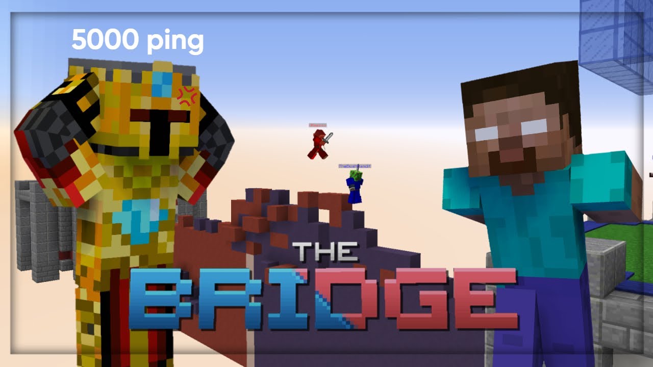i FIGHT A player that had 5000 PING! in bridge - YouTube