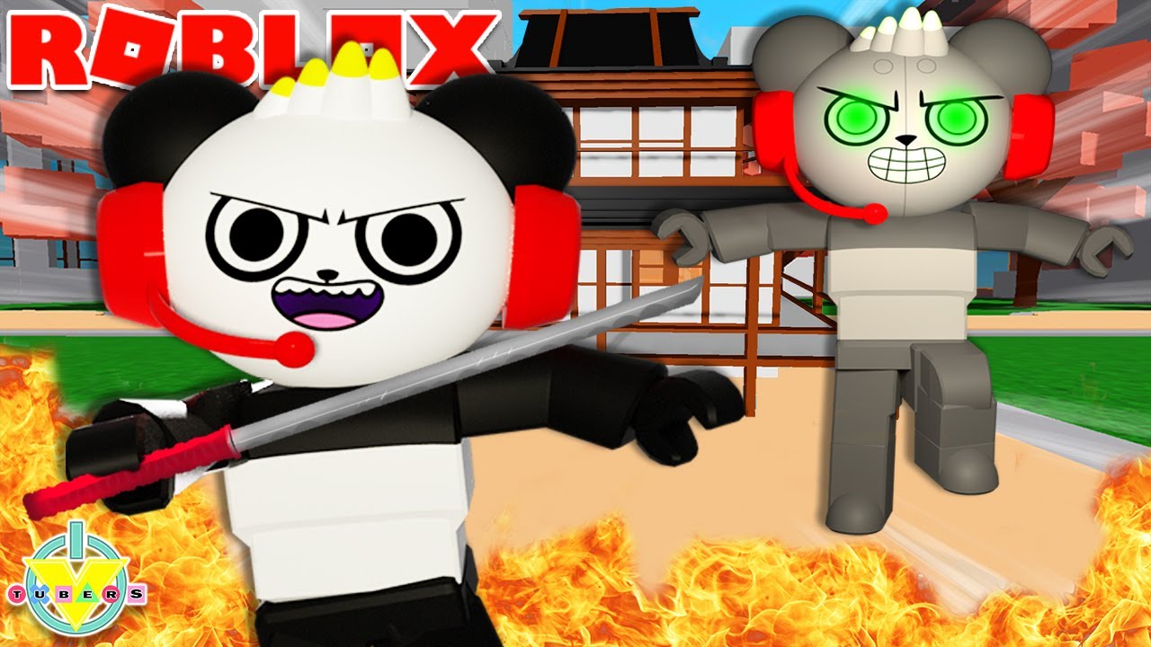 We're NINJAS! Let's Play Roblox Ninja Training Obby with Combo Panda ...