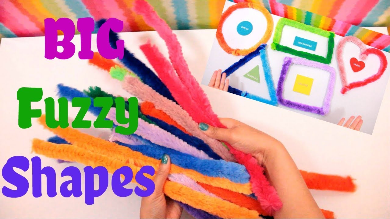 Giant Fuzzy Shapes Craft - YouTube