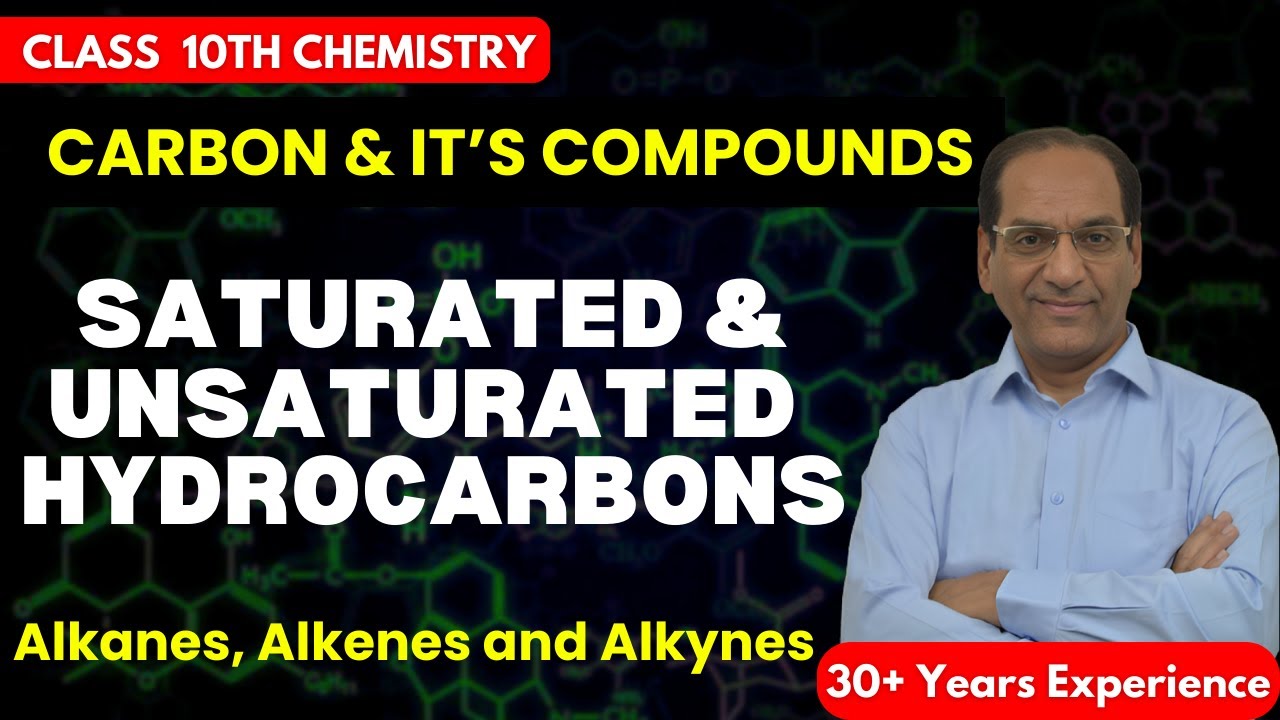Saturated & Unsaturated Hydrocarbons | Class 10 Chemistry Chapter 4 ...