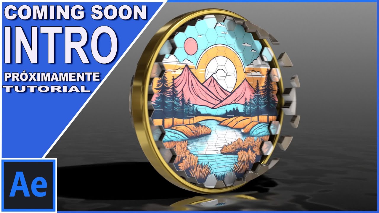 Logo circular con hexágonos Element 3D INTRO | After Effects - YouTube