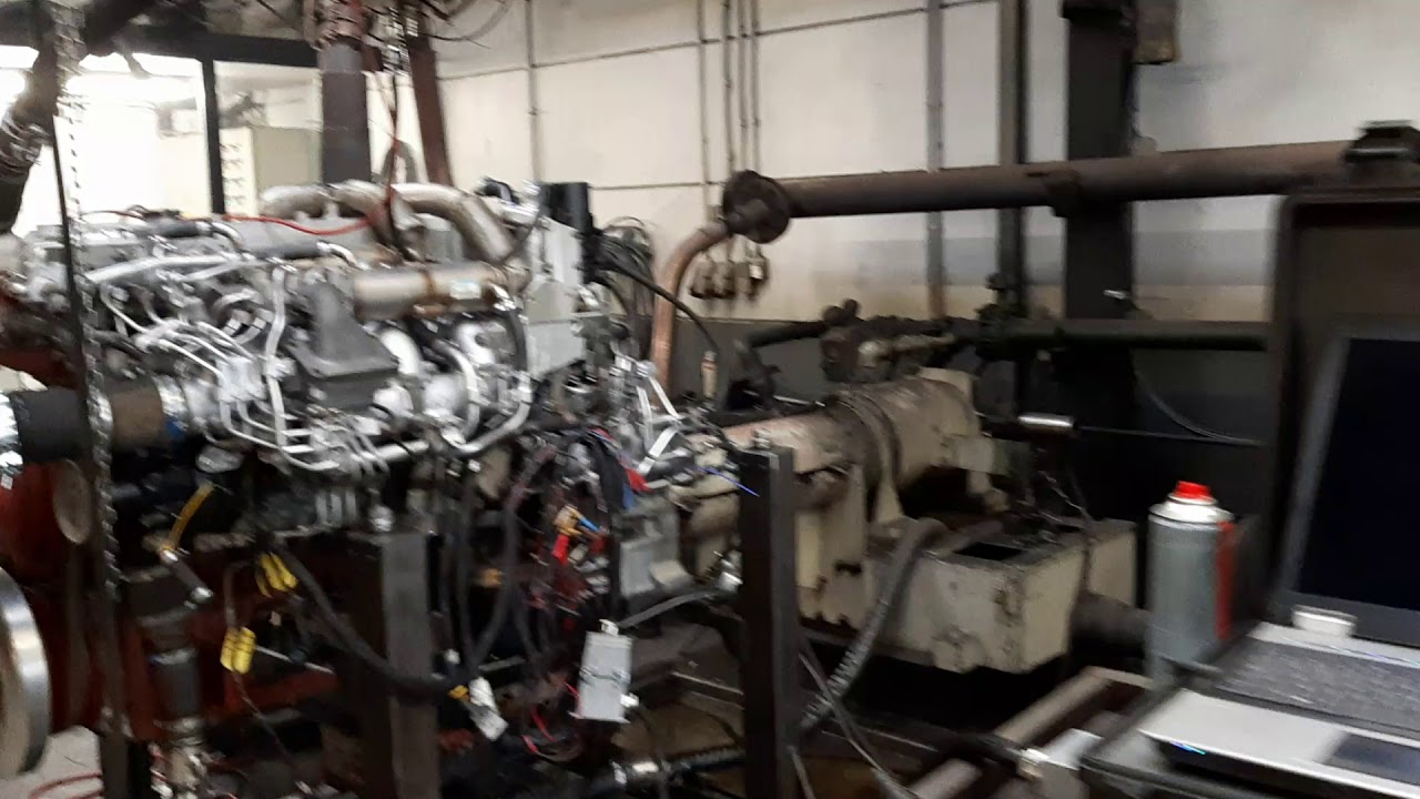 Mitsubishi 6M70 engine testing. - YouTube