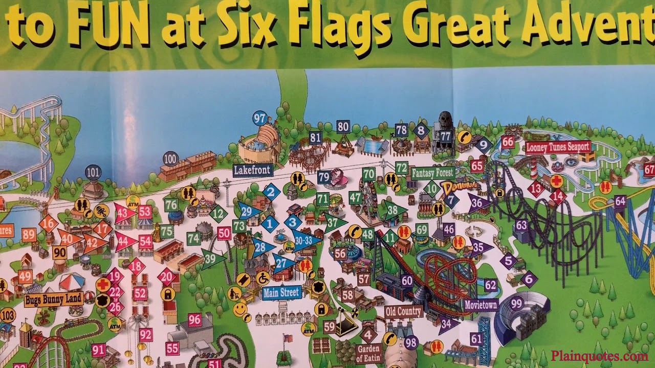 2003 Six Flags Map New Jersey - YouTube