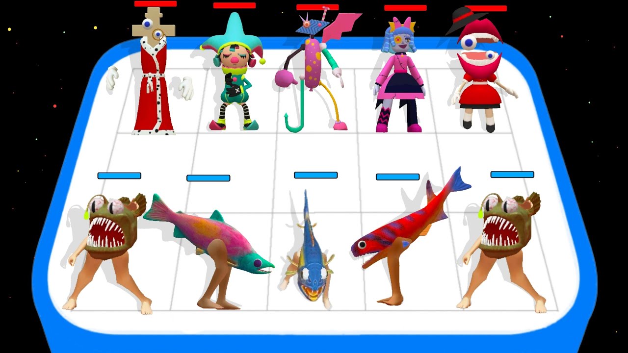 Merge Clown Amazing Circus P2 Horror Battle, Fishman Fusion Gameplay ...