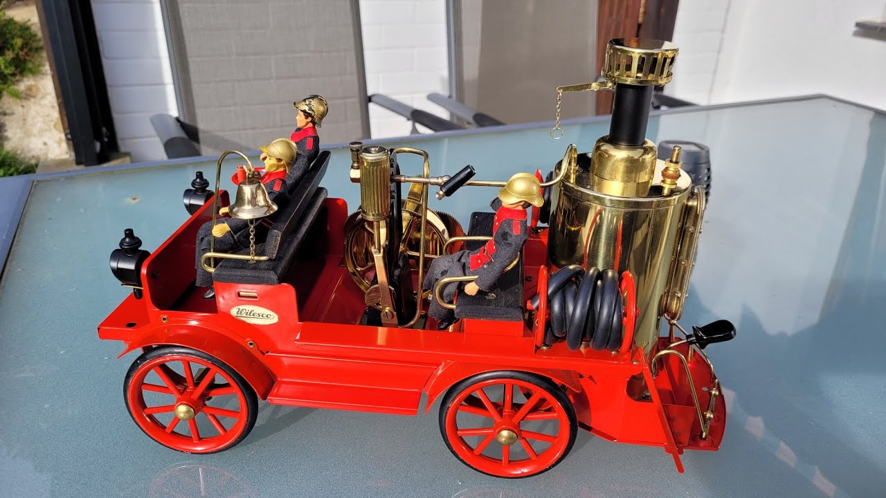 Dampfmaschine Wilesco D305 Feuerwehr (Steam Engine) Altes Modell - YouTube