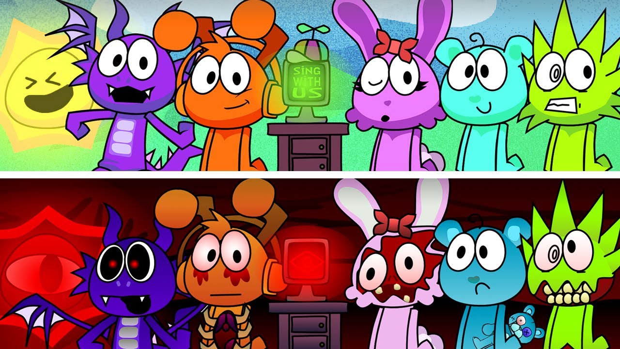 Incredibox - SPRUNKSTERS With Horror Versions! Normal Vs Horror Style ...